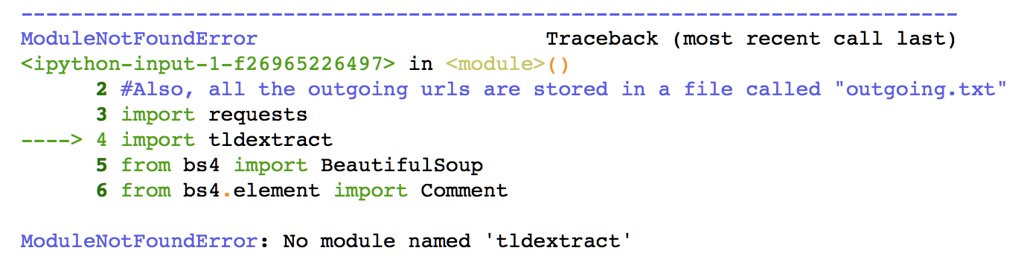 SOLVED: How can I download and eventually use the module tldeextract in my code. A step by step ...