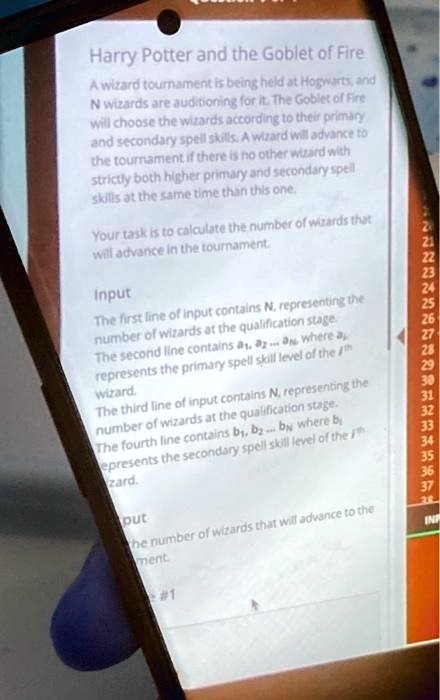 Harry Potter and the Goblet of Fire A wizard tournament is being held ...