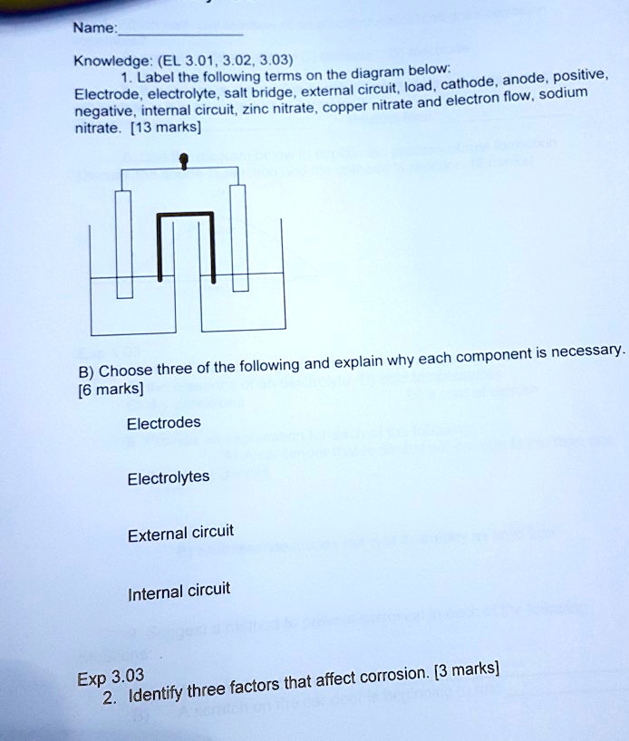 Name: Knowledge: (EL 3.01, 3.02, 3.03) 1. Label the following terms on the diagram below ...