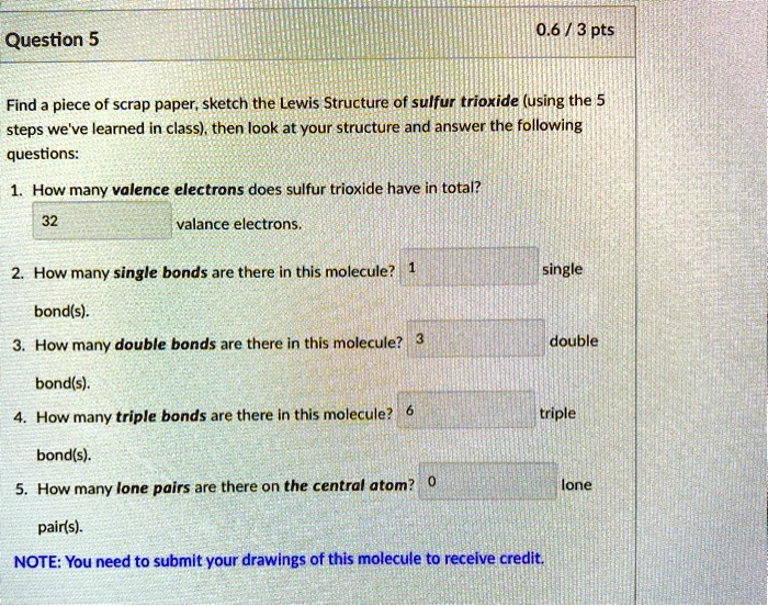 question 5 06 3 pts find piece of scrap paper sketch the lewis ...