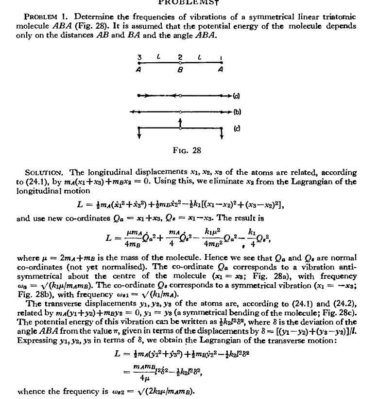 [get Answer] Problems Problem 1 Determine The Frequencies Of Vibrations Of A Symmetrical Linear