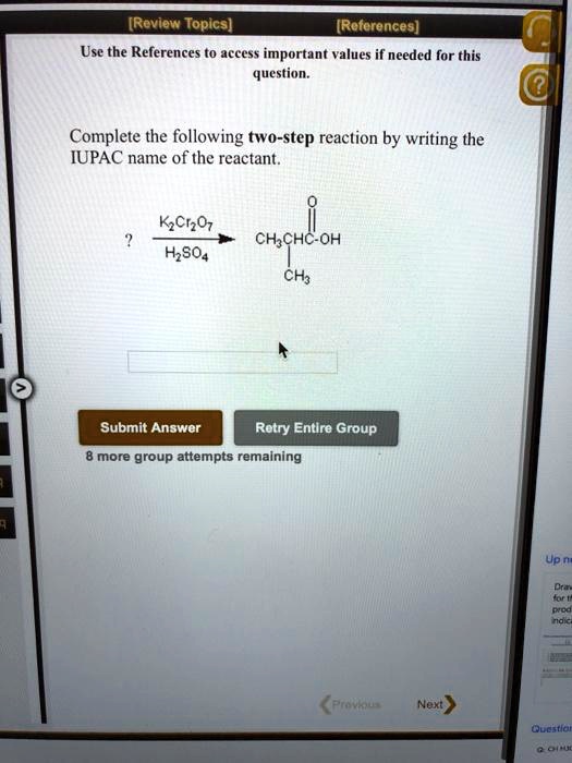SOLVED:[Review Topics] [References] Use the References to access important values if needed for ...