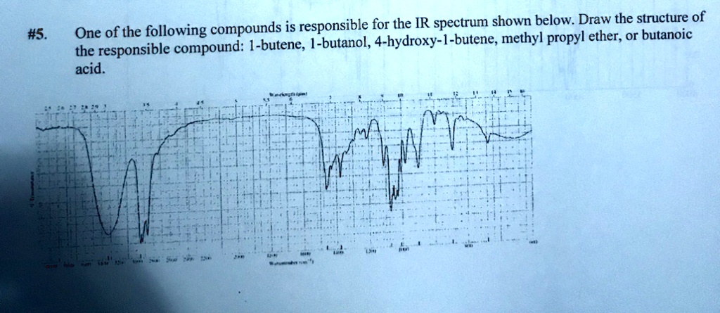 SOLVED:One of the following compounds is responsible for the IR ...