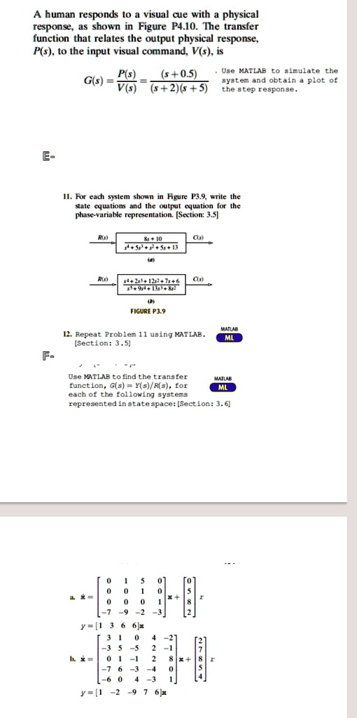 A human responds to a visual cue with a physical response, as shown in ...