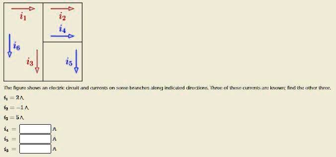 SOLVED: The figure shows an electric circuit and currents on some ...