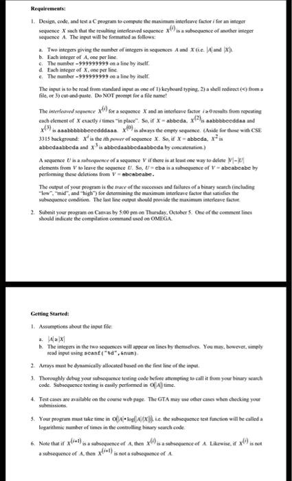 Solved Texts Requirements 1 Design Code And Test A C Program To Compute The Maximum 