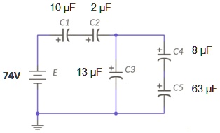 SOLVED: Determine the total capacitance, CT, of the network Determine ...