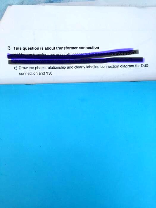 3. This question is about transformer connection Why are transformers ...