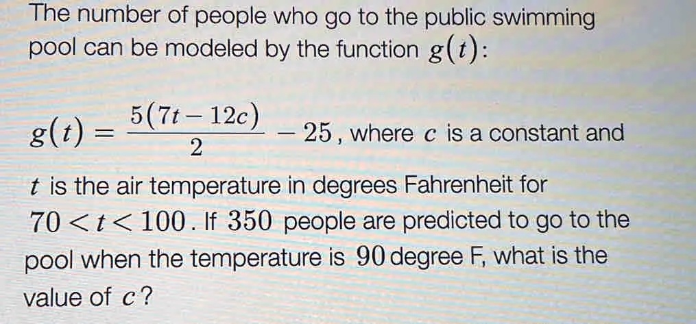 The number of people who go to the public swimming pool can...