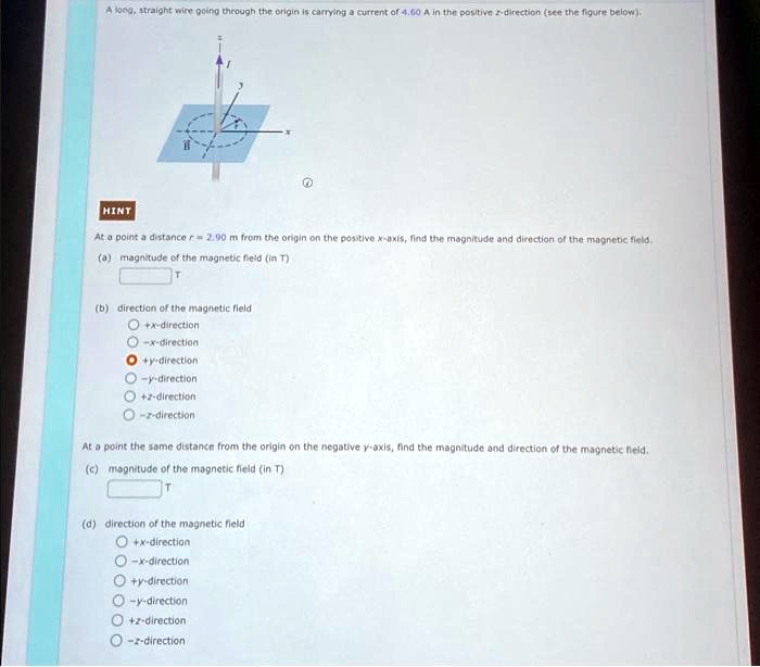 SOLVED: Texts: HINT At a point a distance r = 2.90 m from the origin on ...