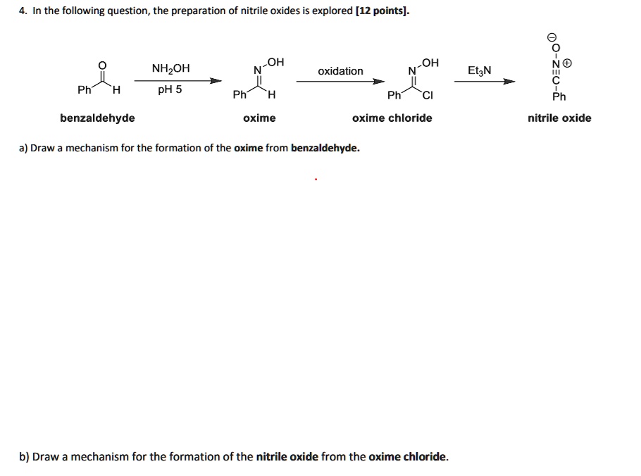 in the following question the preparation of nitrile oxides is explored ...