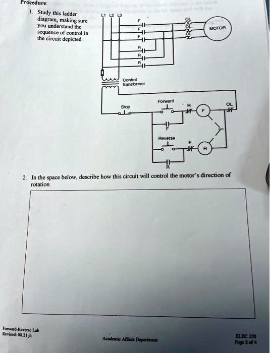 Procedure: 1. Study this ladder diagram, making sure you understand the ...
