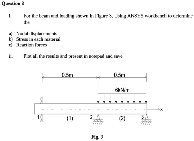 SOLVED: The Finite Element question below need to be solved using ANSYS ... SOLVED: The Finite Element question below need to be solved using ANSYS ...