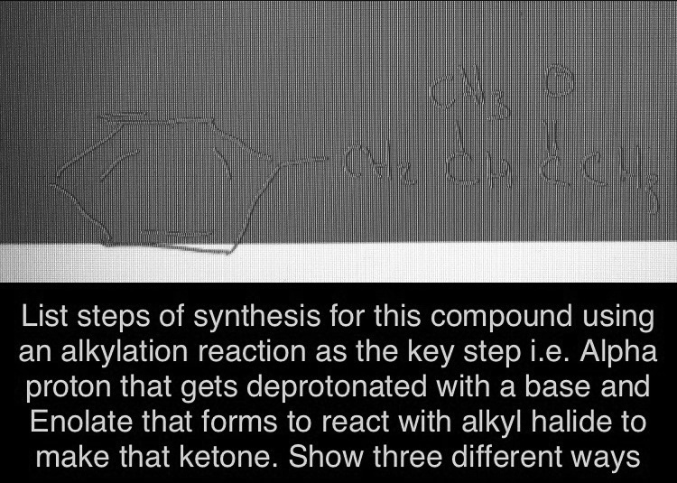 list steps of synthesis for this compound using an alkylation reaction ...