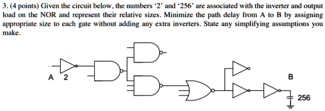 3. (4 points) Given the circuit below, the numbers '2' and '256' are ...