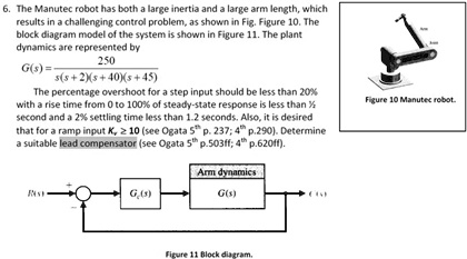 the manutec robot has both a large inertia and a large arm length which results in a challenging ...