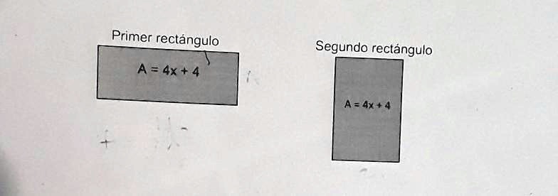 hay dos rectangulos que tienen la misma area y diferente perimetro la ...