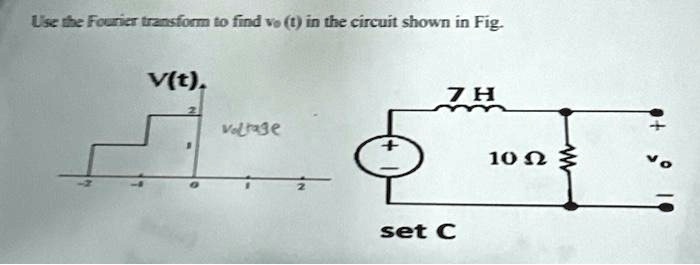 SOLVED: Use the Fourier transform to find vo(t) in the circuit shown in Fig. 7H. Voltage 13 IN 2 ...