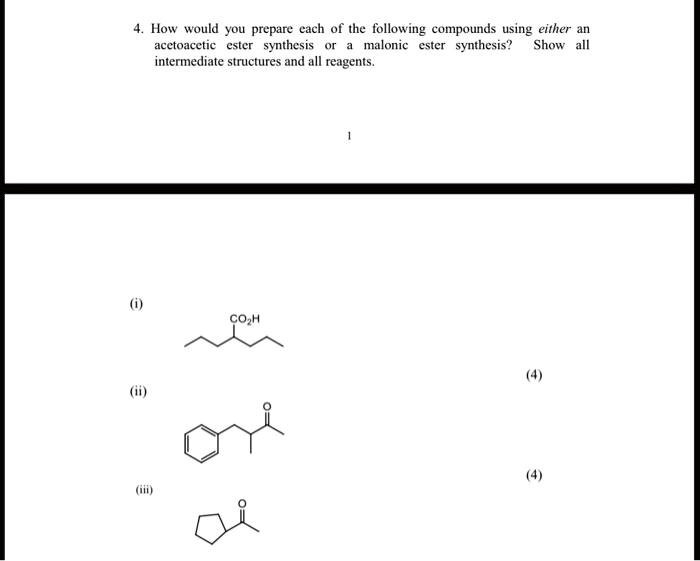 SOLVED: How would you prepare each of the following compounds using ...