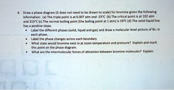 SOLVED: Draw phase diagram (it does not need to be drawn to scale) for ...