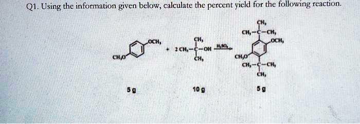 SOLVED: Q1, Using the information given below, calculate the percent ...