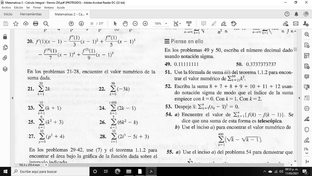 SOLVED: Ayuda con mi tarea de calculo integral.......... del 21 al 28 tengo hasta el 26 de marzo ...