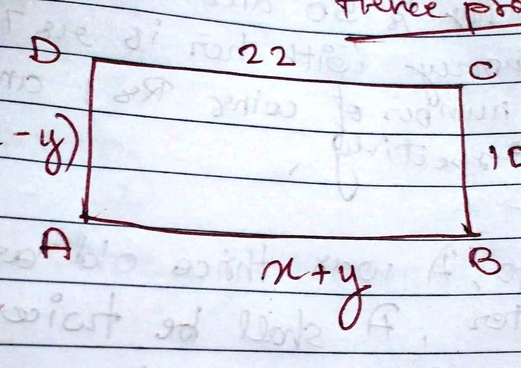 SOLVED: 'IN FIG ABCD IS A RECTANGLE FIND X AND Y'