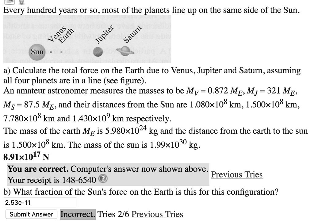 Every hundred years or so, most of the planets line up on the same side ...