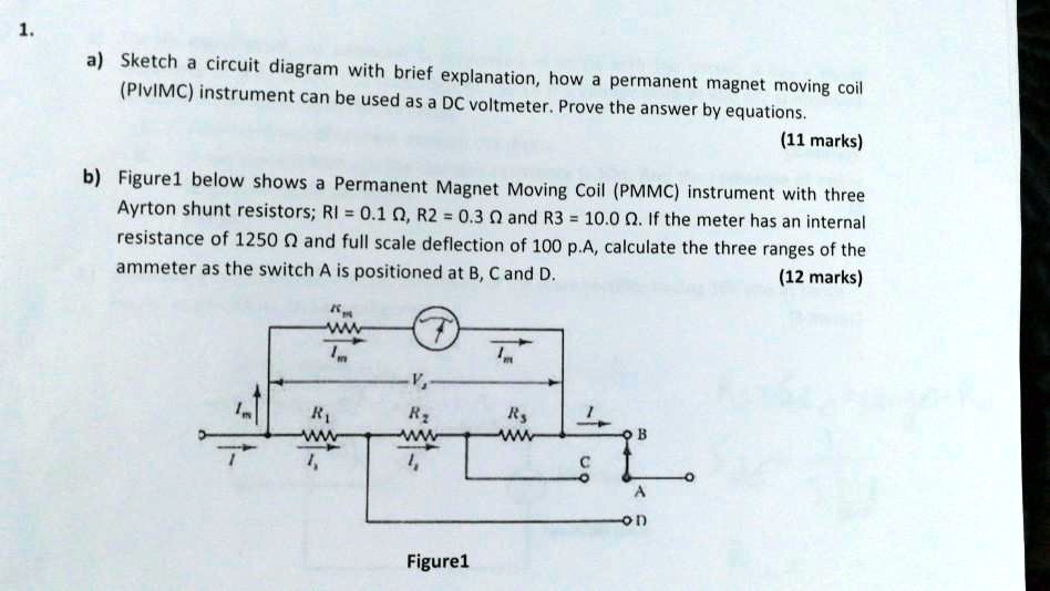 Pmmc Ammeter Diagram at Max Bosch blog