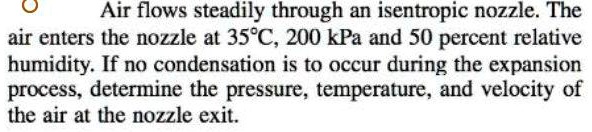SOLVED: Can anyone solve it manually without using ees, please don't copy chegg. Air flows ...