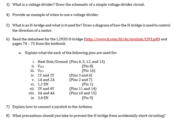 SOLVED: Can you please solve all the questions? 3) What is a voltage ...