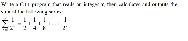 Solved Write A C Program That Reads An Integer X Then Calculates 9861