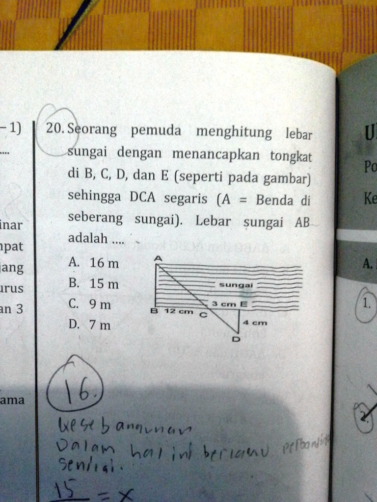 SOLVED: MATEMATIKA UN SMP. JAWAB YA NO 20 JANGAN ASAL! PAKAI CARA YA ... SOLVED: MATEMATIKA UN SMP. JAWAB YA NO 20 JANGAN ASAL! PAKAI CARA YA ...
