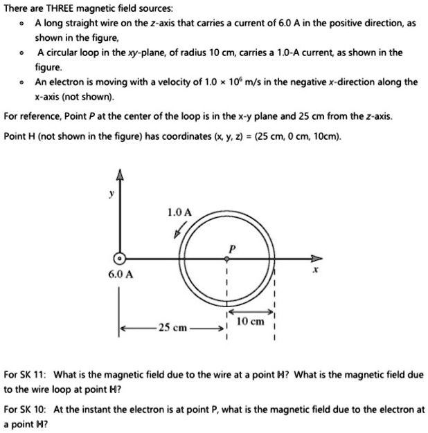 there are three magnetic field sources a long straight wire on the axis ...