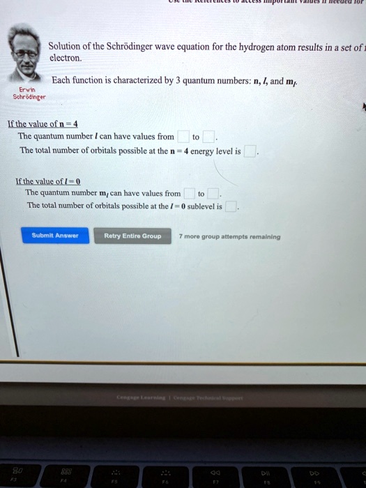 SOLVED: Solution of the Schrodinger wave equation for the hydrogen atom ...
