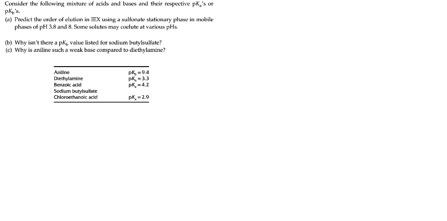 SOLVED: Please answer parts a, b, and c Consider the following mixture ...