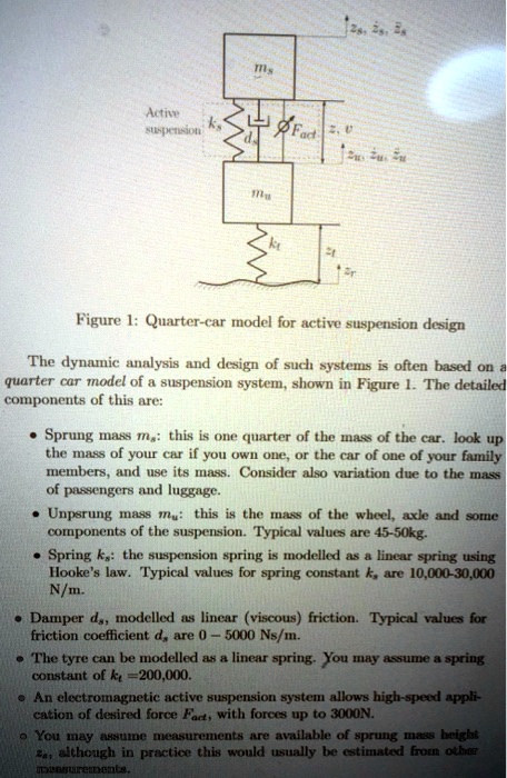 SOLVED: How to derive the Transfer function and create the relevant ...