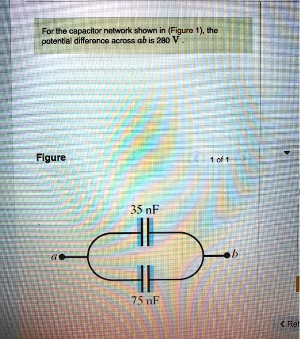SOLVED: For the capacitor network shown in (Figure 1) the potential ...