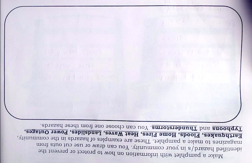 Make a pamphlet with information on how to protect or prevent the ...