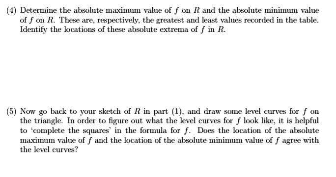 SOLVED: Determine the absolute maximum value of f on R and the absolute ...