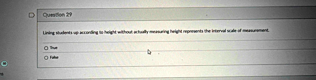 question 29 lining students up according to height without actually ...