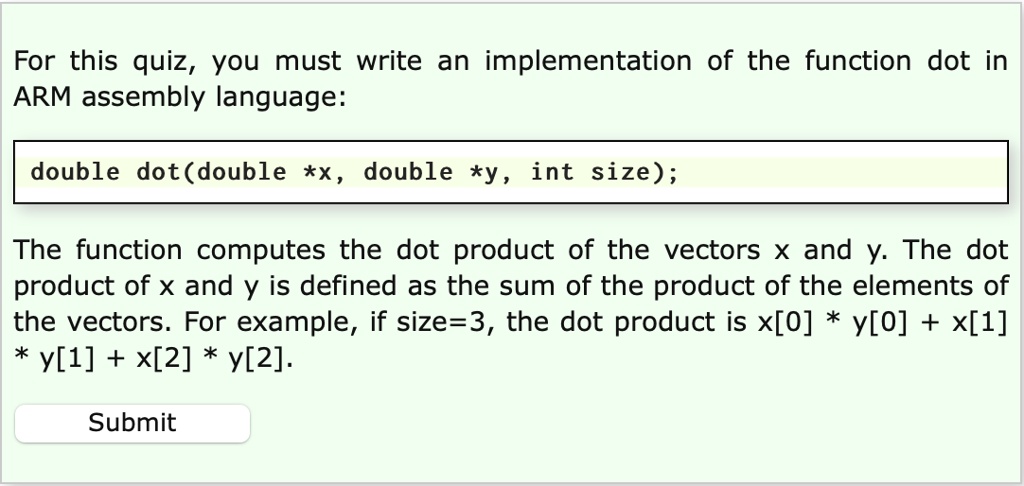 SOLVED: For this quiz, you must write an implementation of the function ...