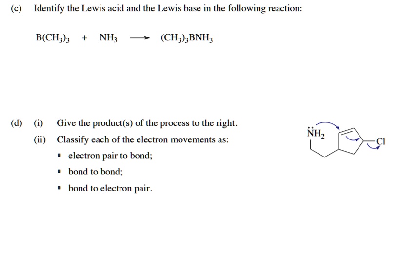 SOLVED: Identify the Lewis acid and the Lewis base in the following ...