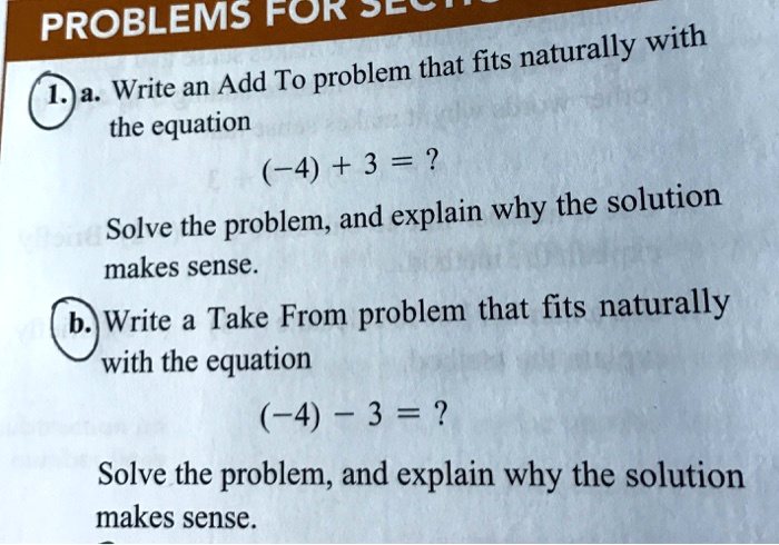 PROBLEMS 1. a. Write an Add To problem that fits naturally with the ...