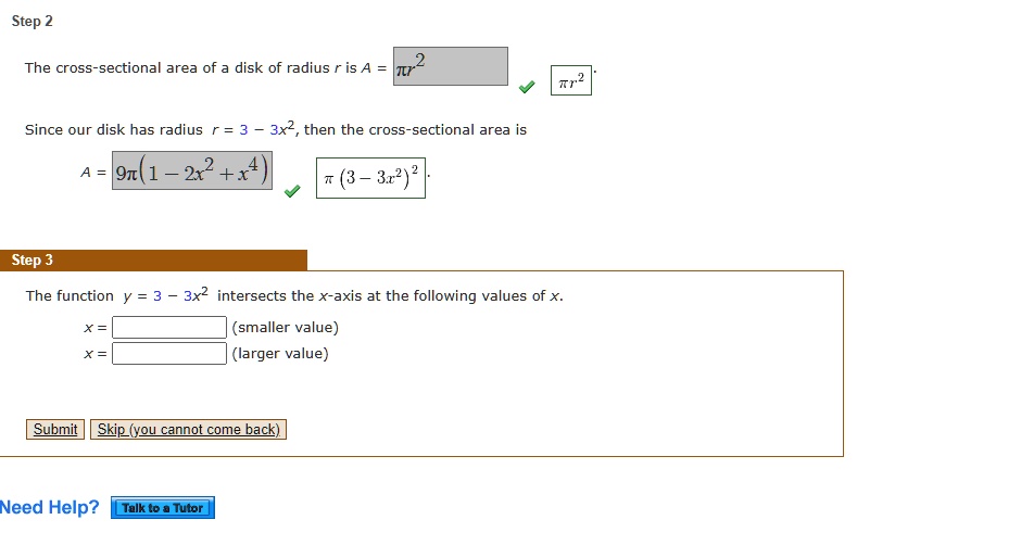 SOLVED: The cross-sectional area of disk of radius is A Since our disk ...