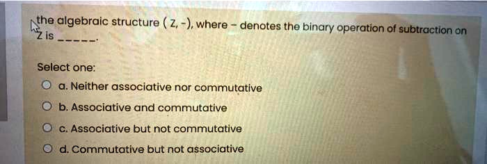 Why Is Subtraction Not Associative