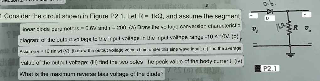 1 consider the circuit shown in figure p21 let r 1k and assume the ...