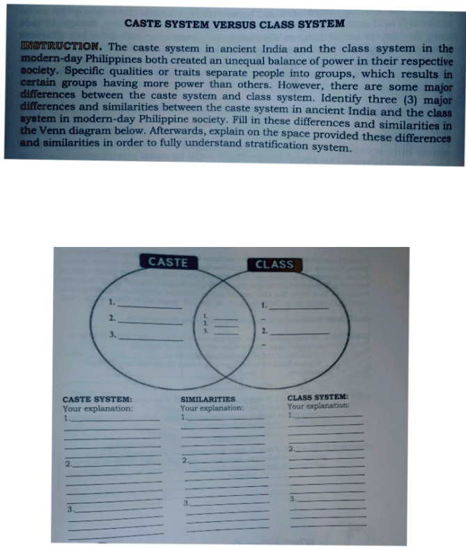 VIDEO solution: UNDERSTANDING CULTURE, SOCIETY, AND POLITICS: CASTE SYSTEM VERSUS CLASS SYSTEM ...