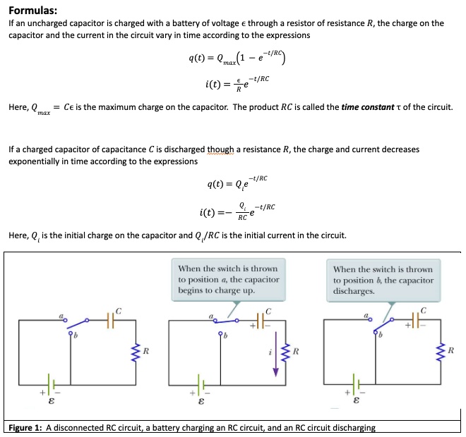 SOLVED: An RC circuit has a resistance of 2Î©, a capacitance of 50Î¼F, and is connected to a ...