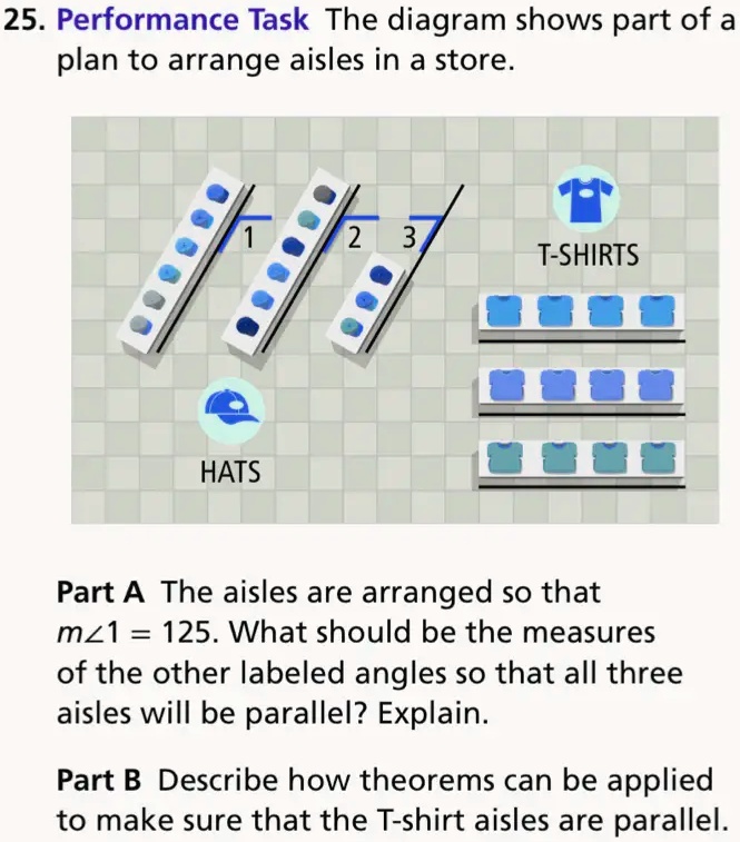 SOLVED: 25. Performance Task: The diagram shows part of a plan to ...